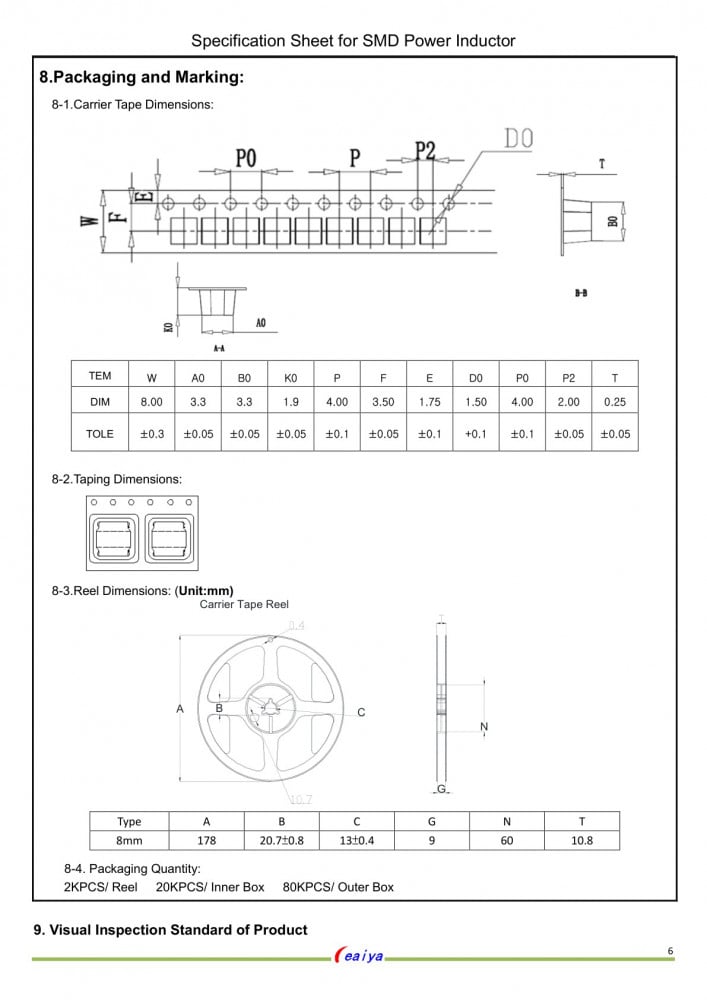 MAI3015S specification page 6