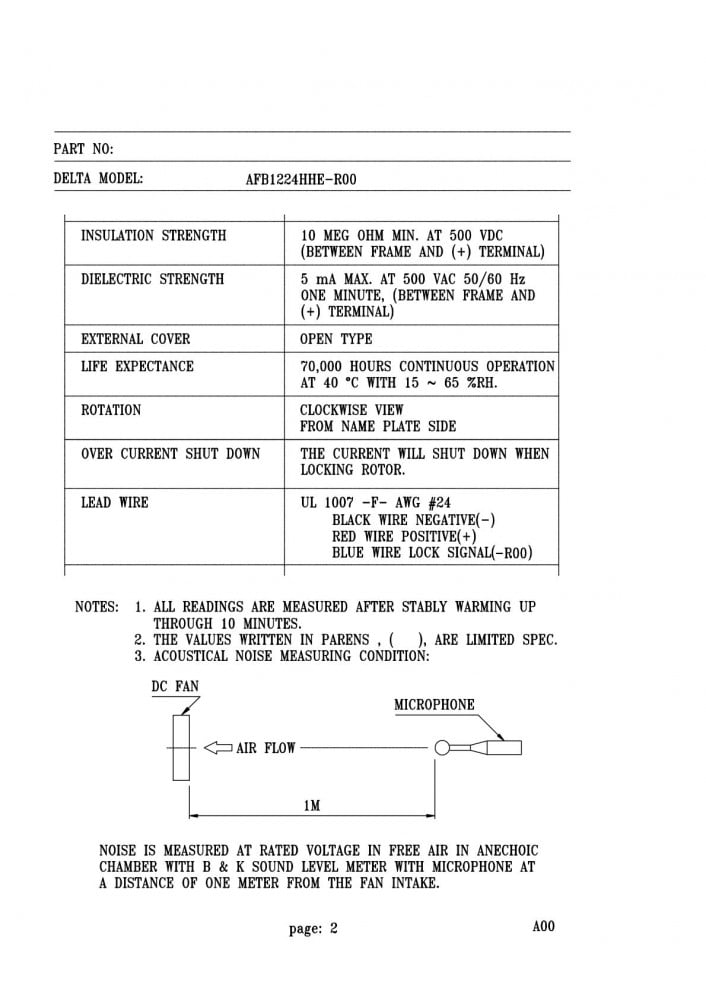 AFB1224HHE-R00 specification page 3