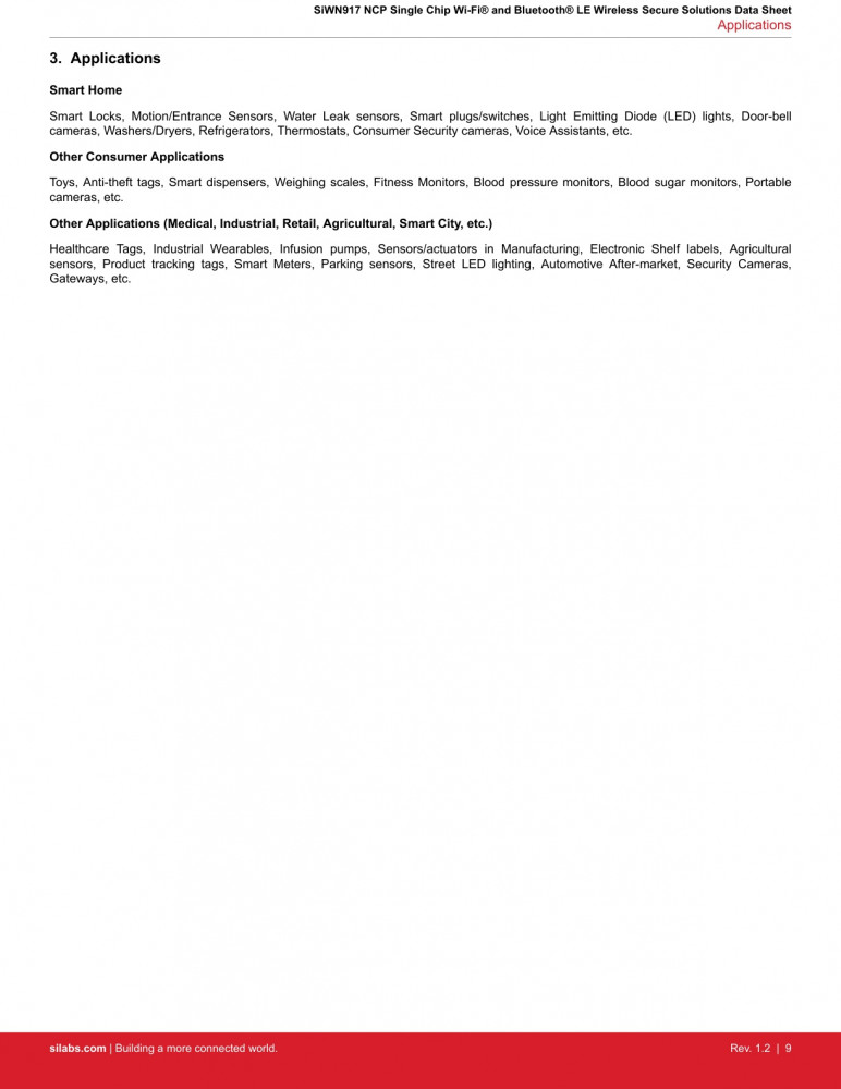 SiWN917M100LGT datasheet preview, page 9