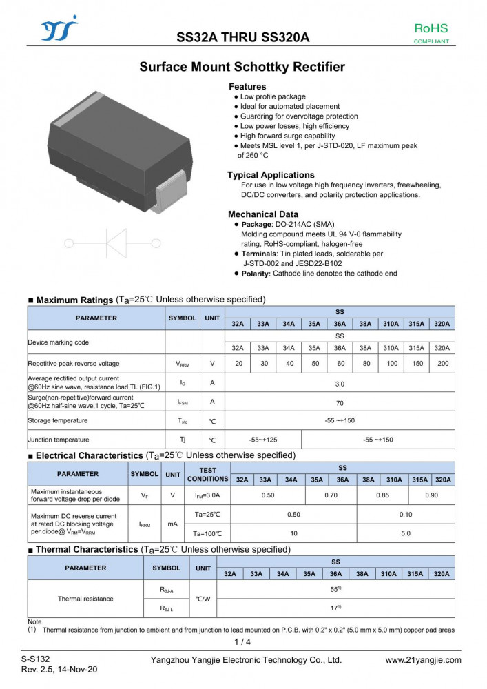 SS36A technical document page 1