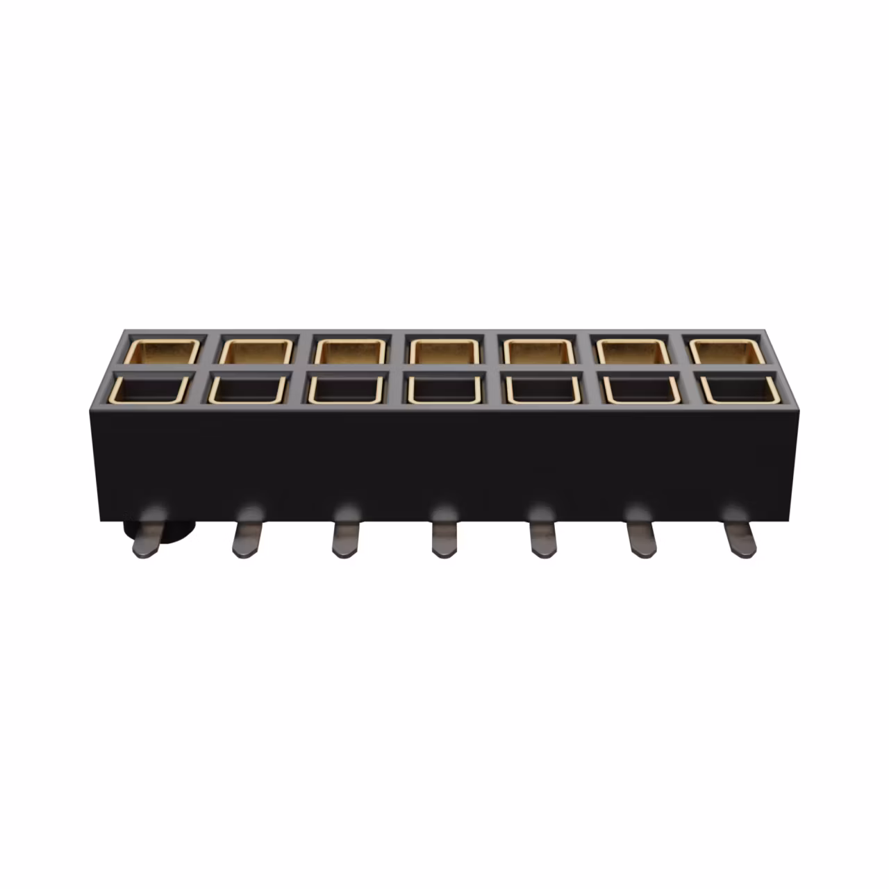 2.00mm Pitch Milli-Grid Receptacle, Surface Mount, Bottom Entry, 0.13µm Gold (Au) Plating, 14 Circuits, with Peg, Tube, Lead-Free for sale