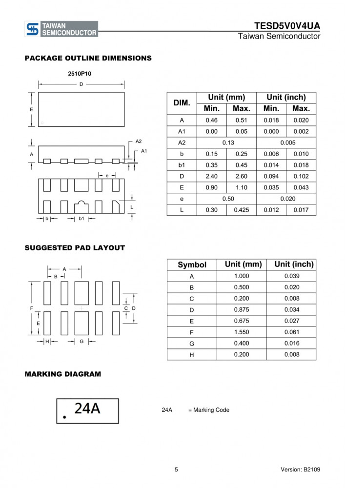 TESD5V0V4UA datasheet page 5