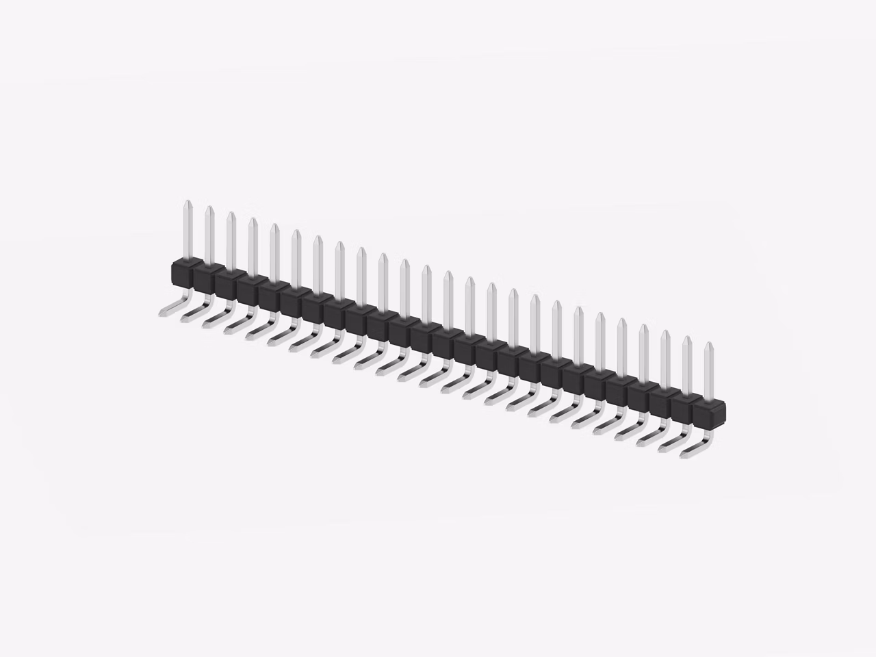 KK 254 Breakaway Header, Right-Angle Surface Mount Compatible, 25 Circuits, Tin (Sn) Plating, Mating Pin Length 6.20mm, Bag for sale