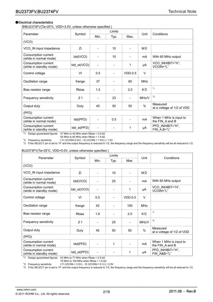 BU2373FV-E2 datasheet page 2