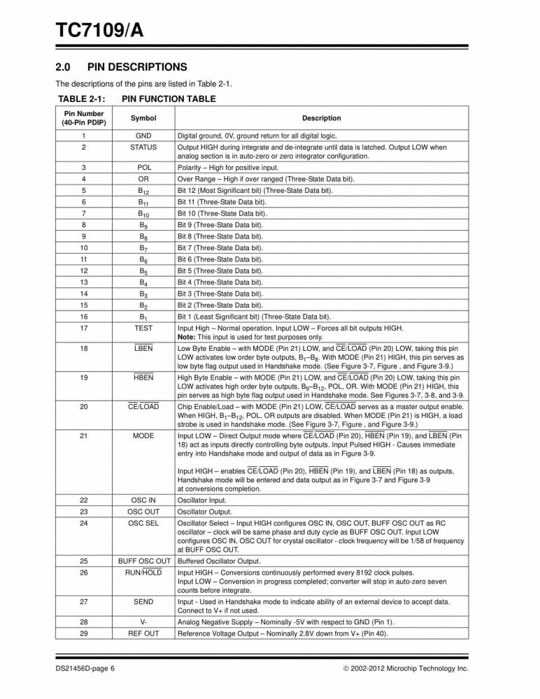 TC7109 technical document page 6