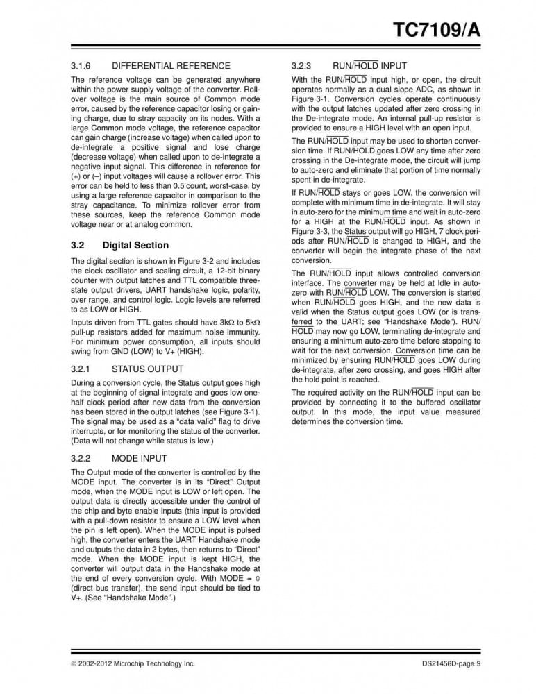 TC7109 technical document page 9