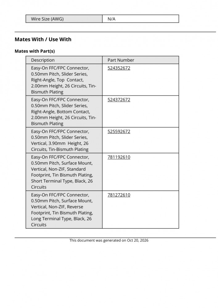 MOLEX 151660286 technical document page 3