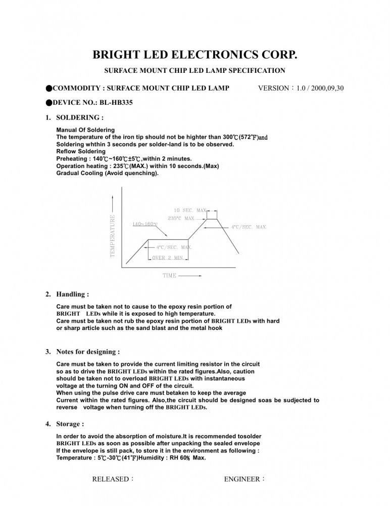 BL-HB335-TRB product documentation page 5