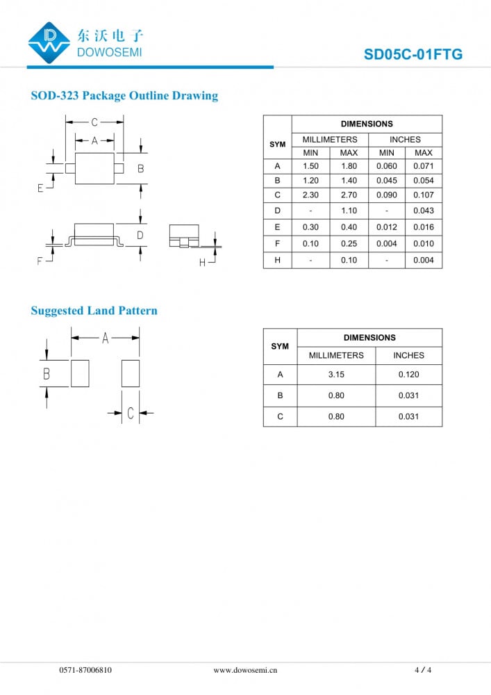SD05C-01FTG datasheet page 4