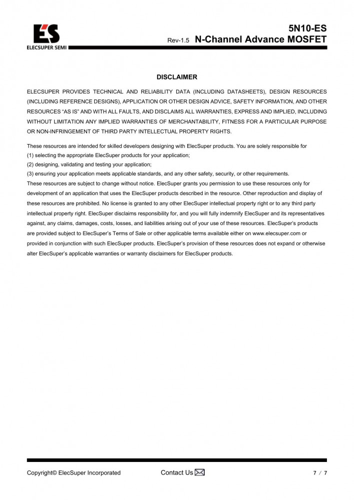 5N10-ES datasheet page 7