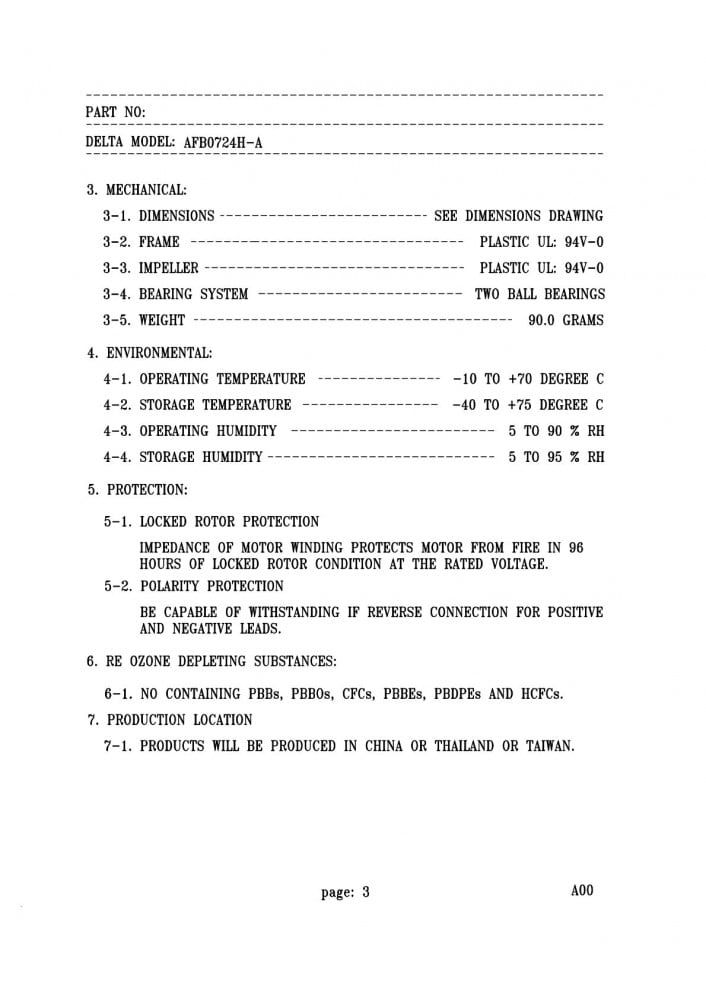 AFB0724H-A specification page 4