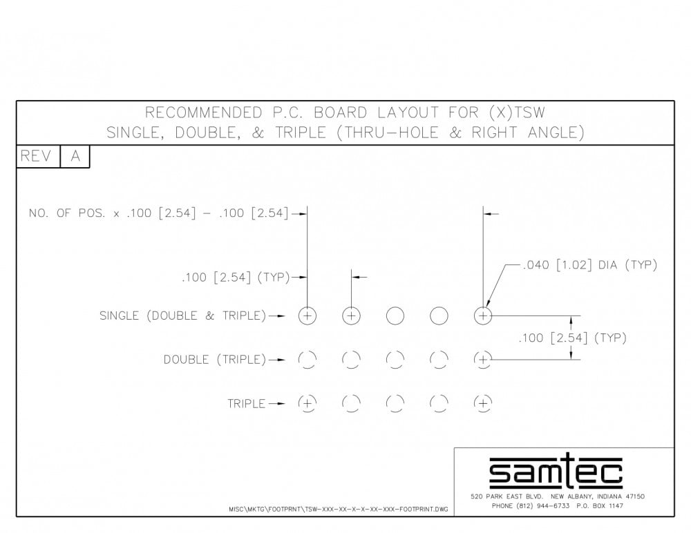 TSW-104-14-G-D technical document preview