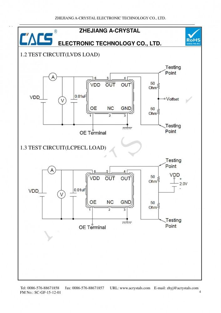 POSC7050J specification document, page 4