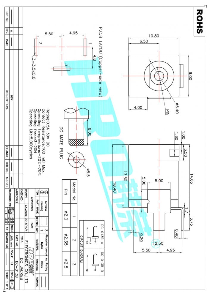 DC-013B-20A technical document preview