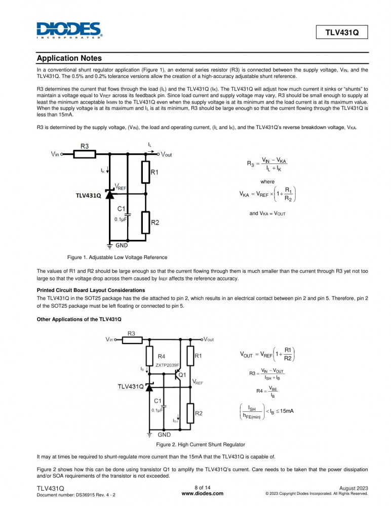 TLV431AQFTA technical document page 8