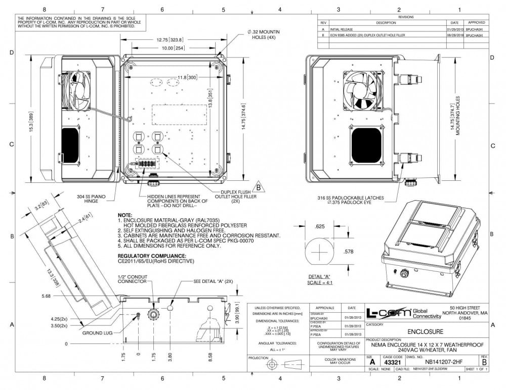 NB141207-2HF technical document page