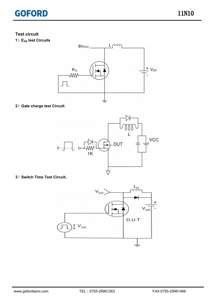 GOFORD 11N10 datasheet page 4