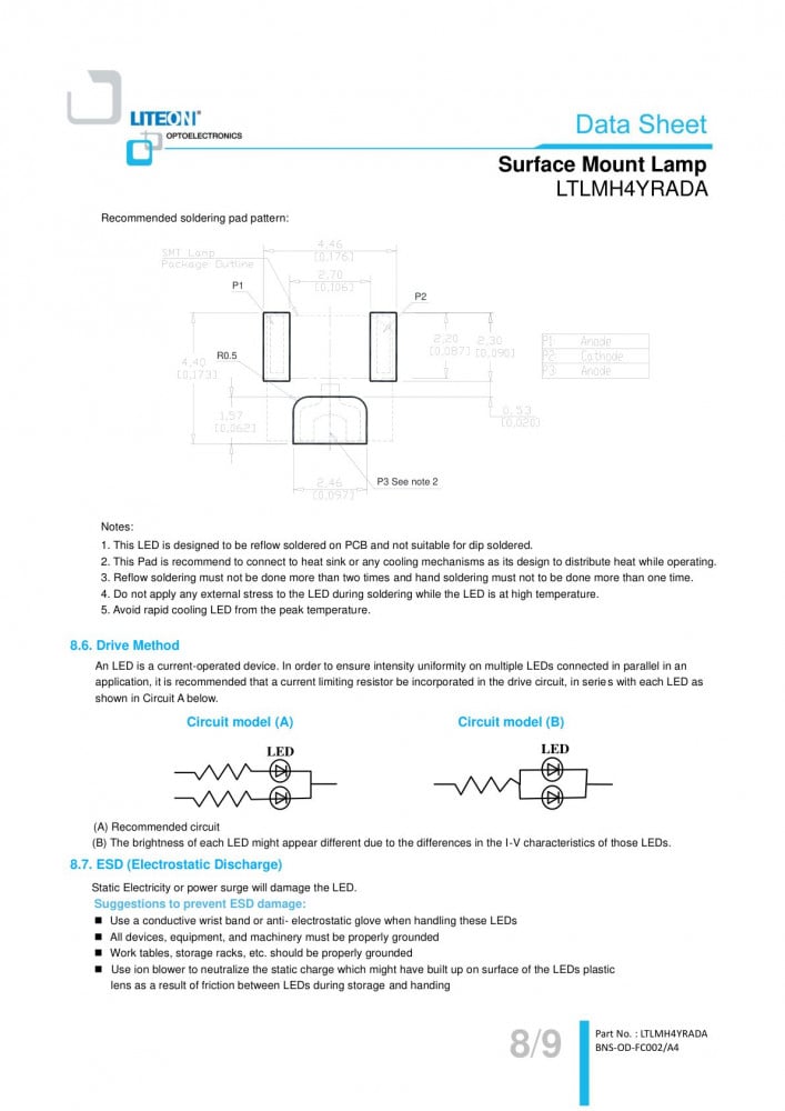 LTLMH4YRADA datasheet page 8