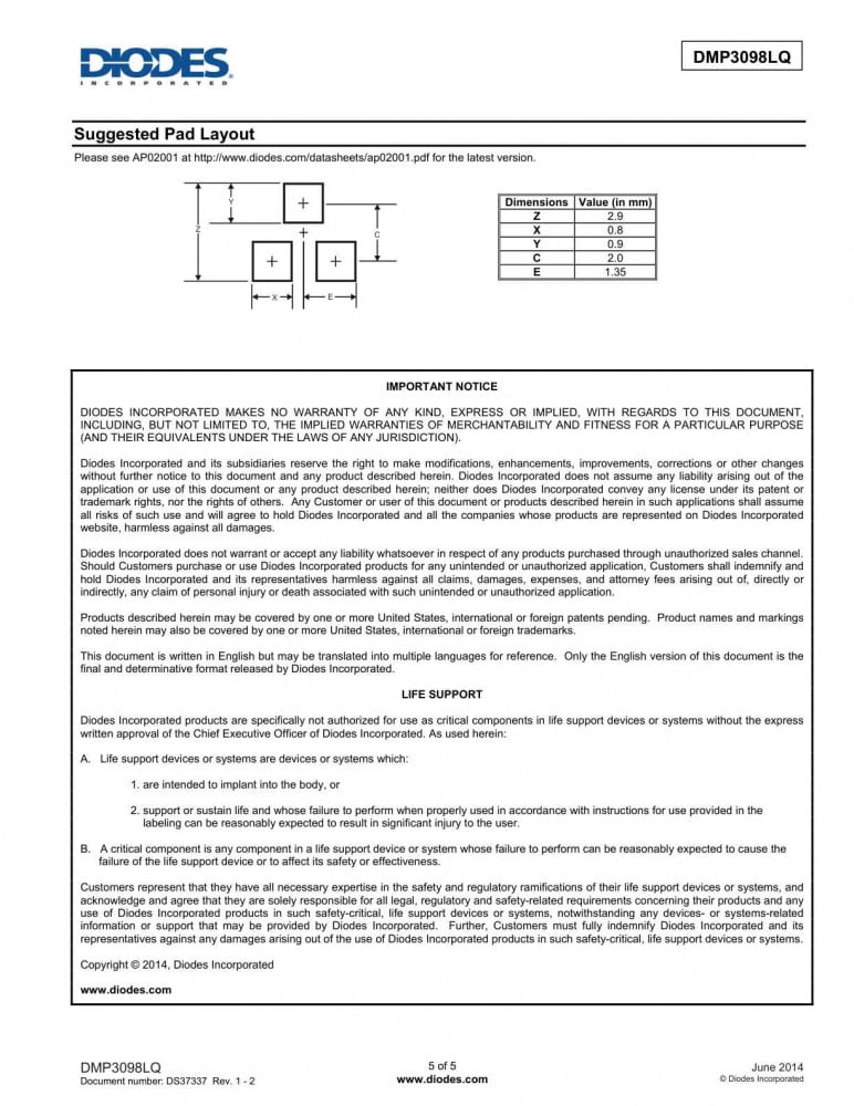 DMP3098LQ-7 datasheet page 5