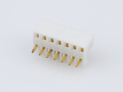 KK 254 PC Board Connector, Bottom Entry, End-to-End Stackable, 0.51µm Gold (Au) Plating, 7 Circuits for sale