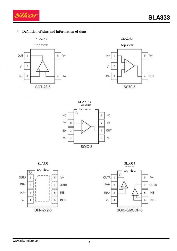 SLA333 datasheet page 2