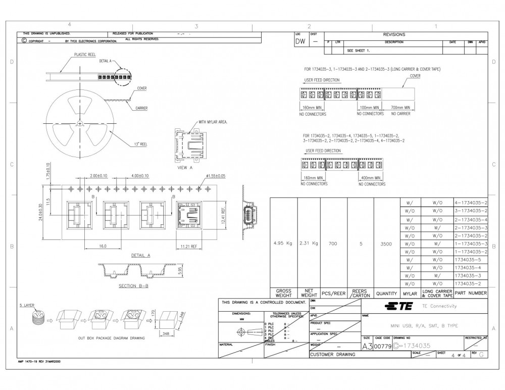 TE Connectivity 1-1734035-2 drawing page 4