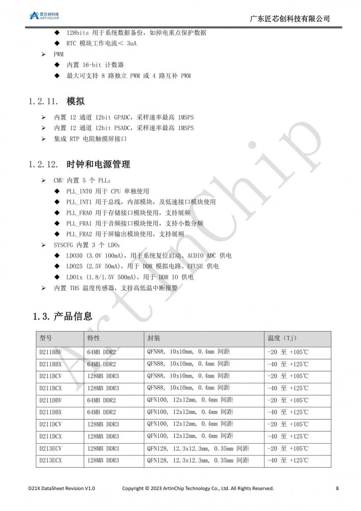 D211X datasheet page 9