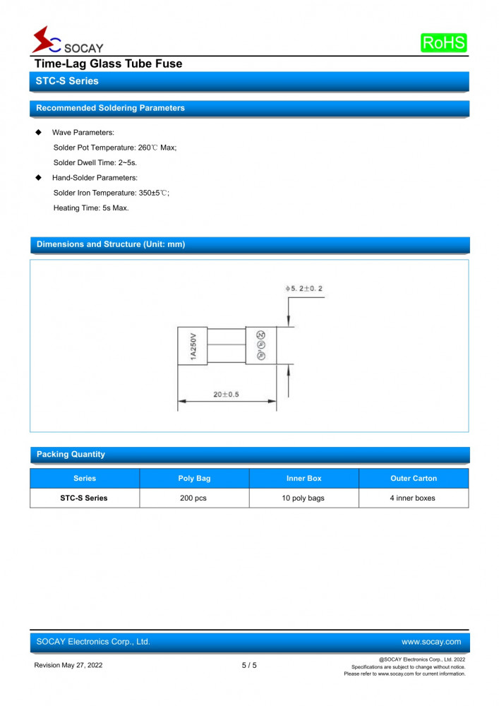 STC-S series technical document page 5