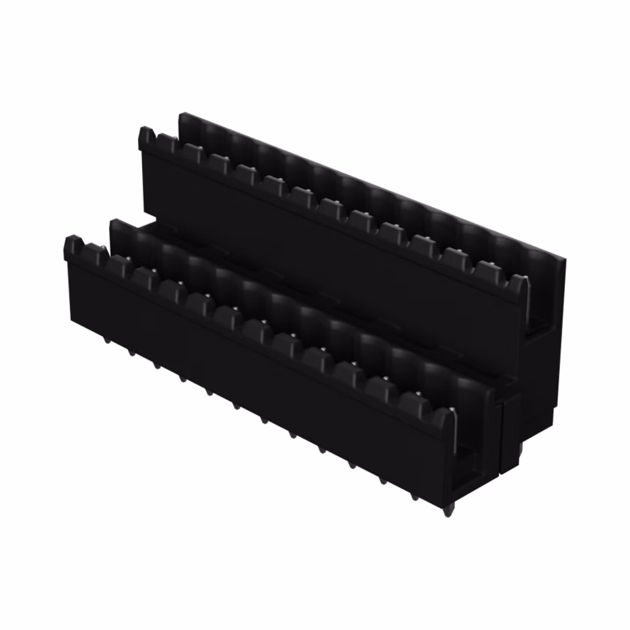 5.00mm Pitch Eurostyle Vertical Dual Level PCB Header, Open Ends, 26 Circuits for sale