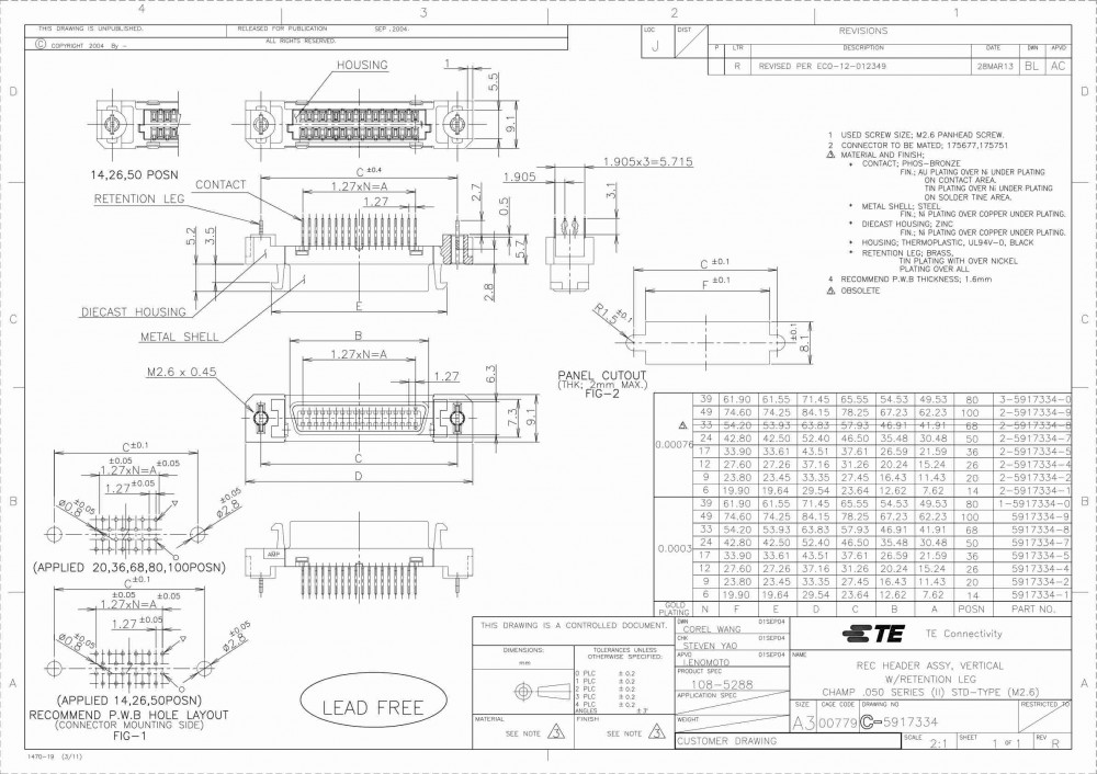 TE Connectivity 5917334-4 technical document page