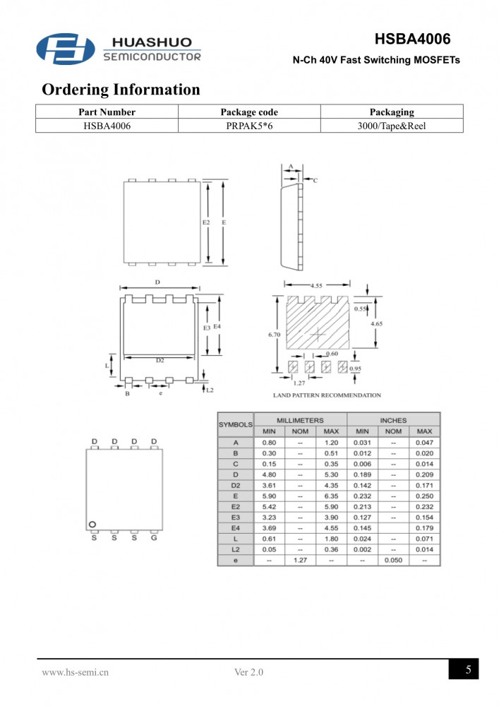 HSBA4006 datasheet page 5