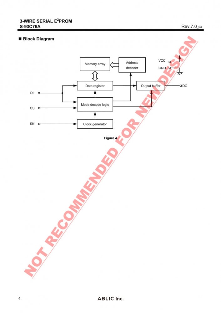 S-93C76AFT-TB-U datasheet page 4