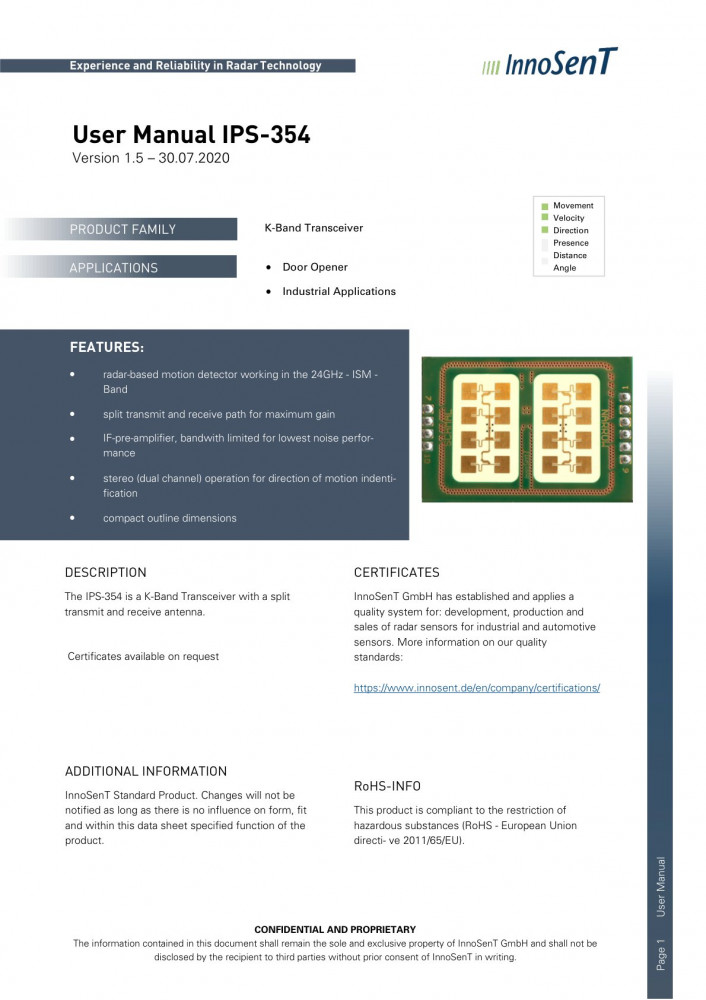 Product document preview, page 1