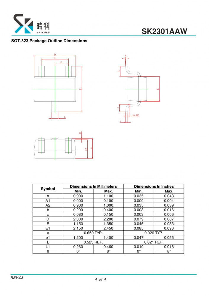 SK2301AAW datasheet page 4