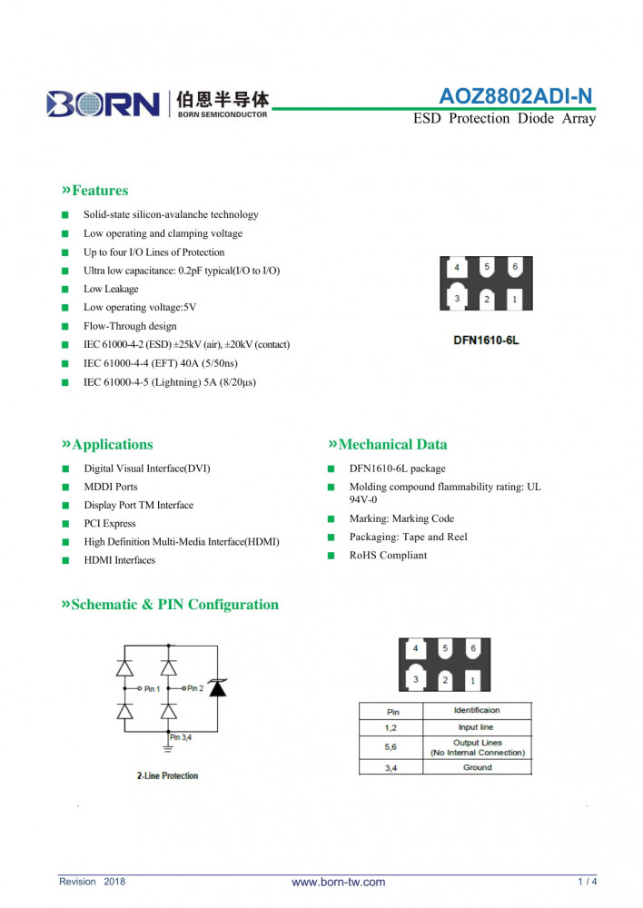 AOZ8802ADI-N datasheet page 1