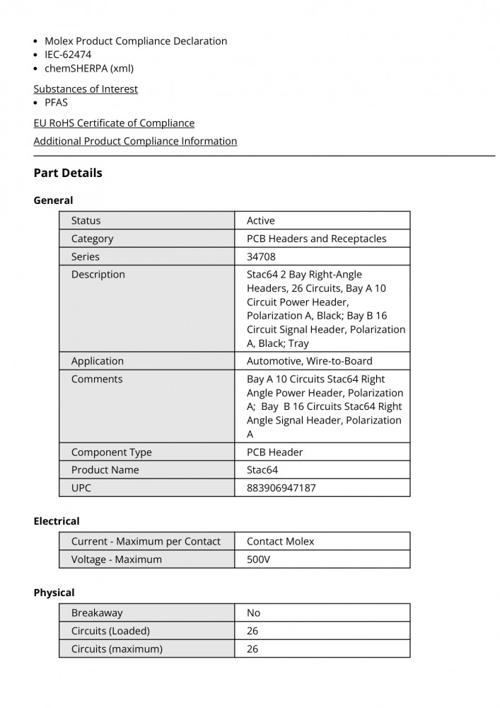 MOLEX 347082020 document preview, page 2