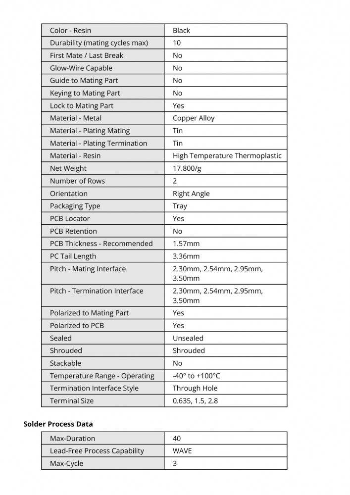 MOLEX 347082020 document preview, page 3