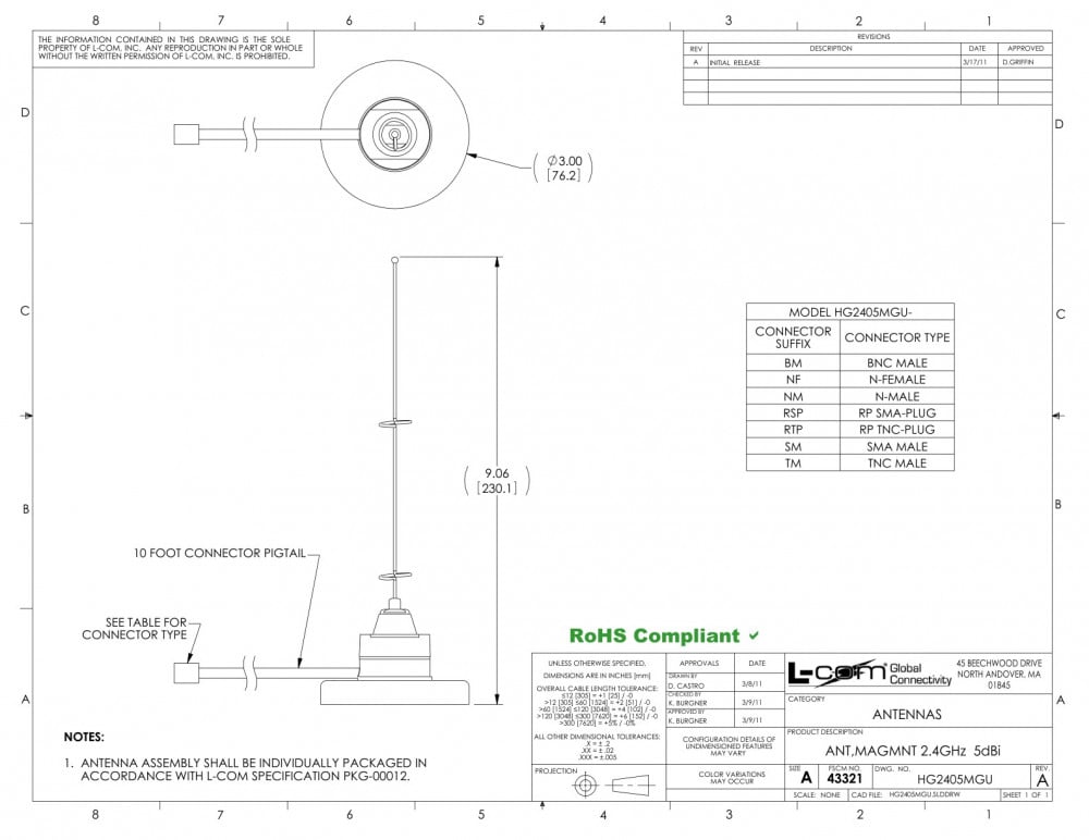 HG2405MGU-RTP technical document preview