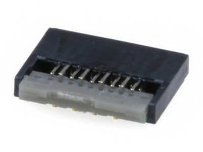 Easy-On Back Flip FPC Connector, 0.30mm Pitch, LA75 Series, Right-Angle, Surface Mount, Dual Contact Style, 0.75mm Height, 35 Circuits