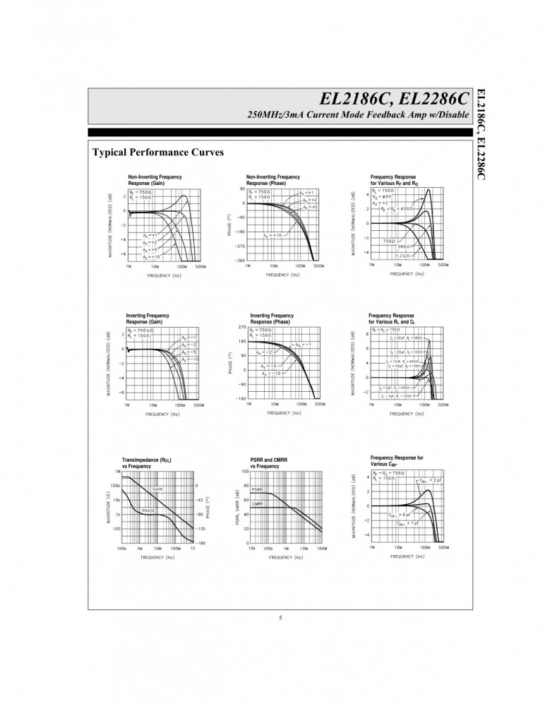 EL2186CN datasheet page 5