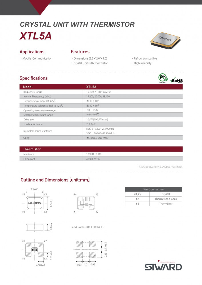 SIWARD XTL5A technical document preview