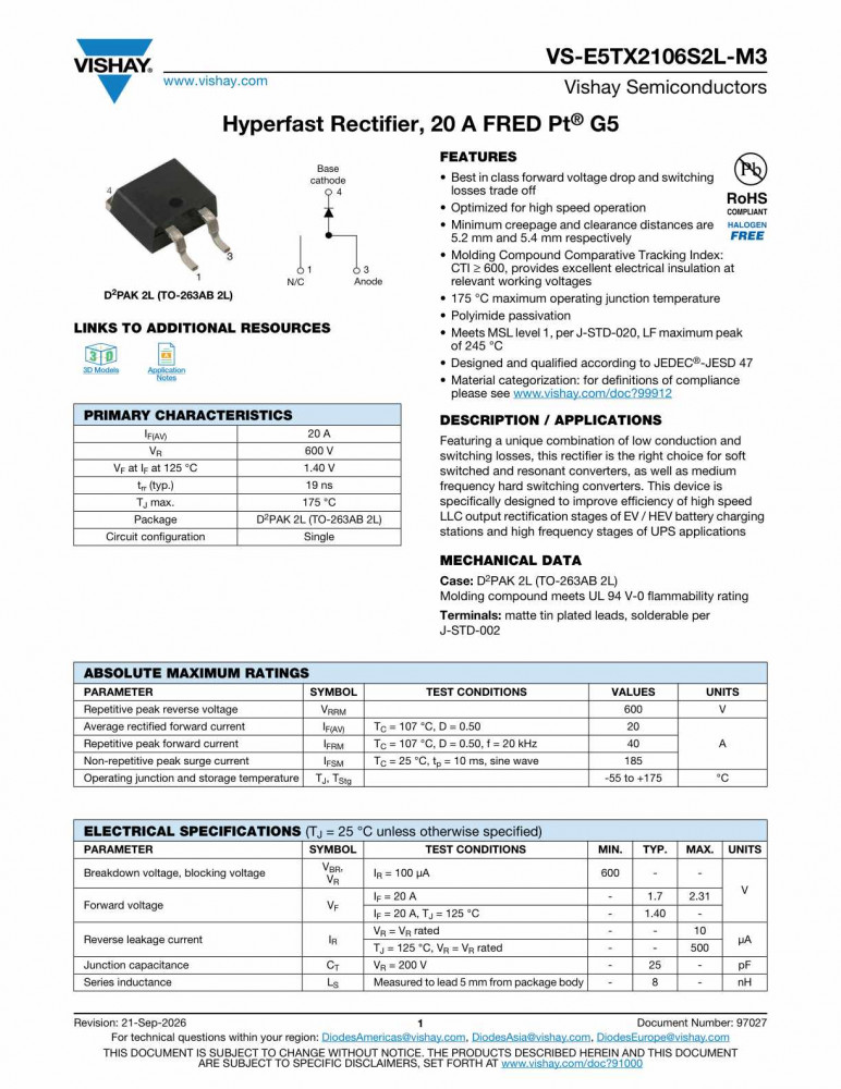VS-E5TX2106S2L-M3 datasheet page 1