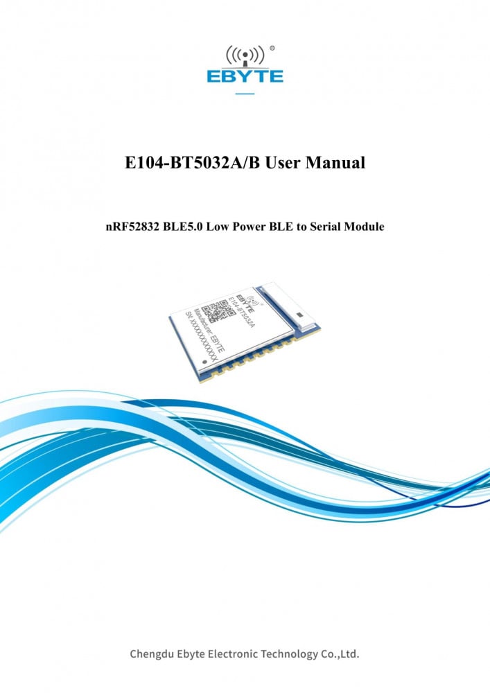 E104-BT5032A/B user manual page 1