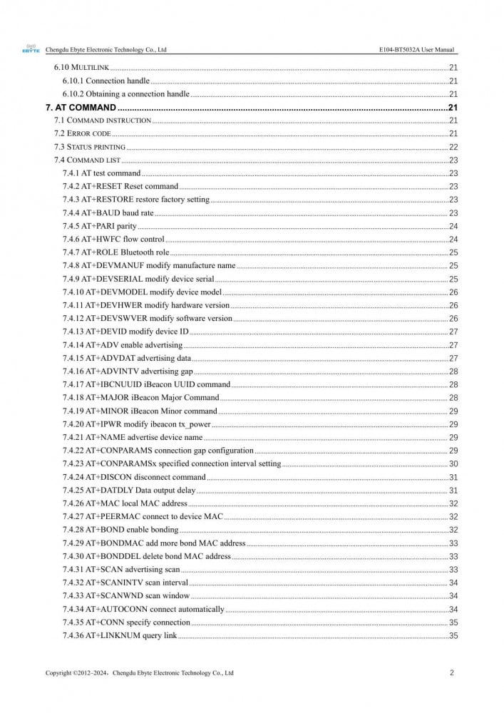 E104-BT5032A/B user manual page 3