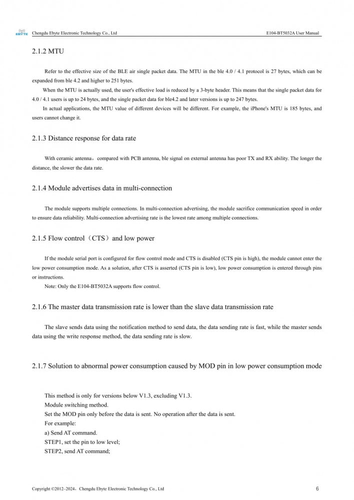 E104-BT5032A/B user manual page 7