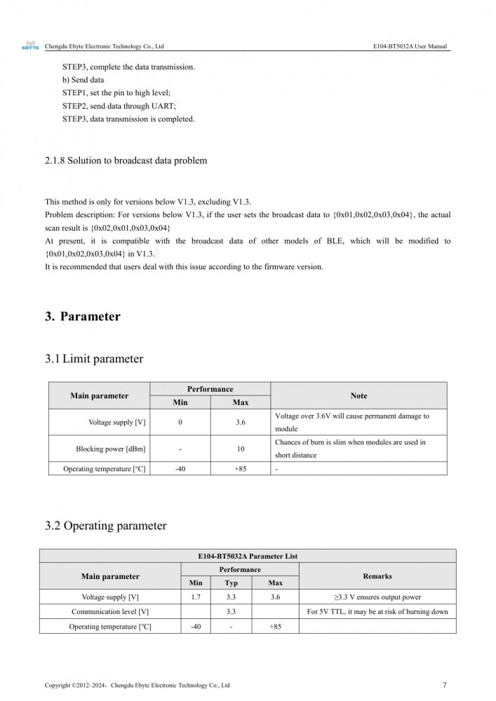 E104-BT5032A/B user manual page 8