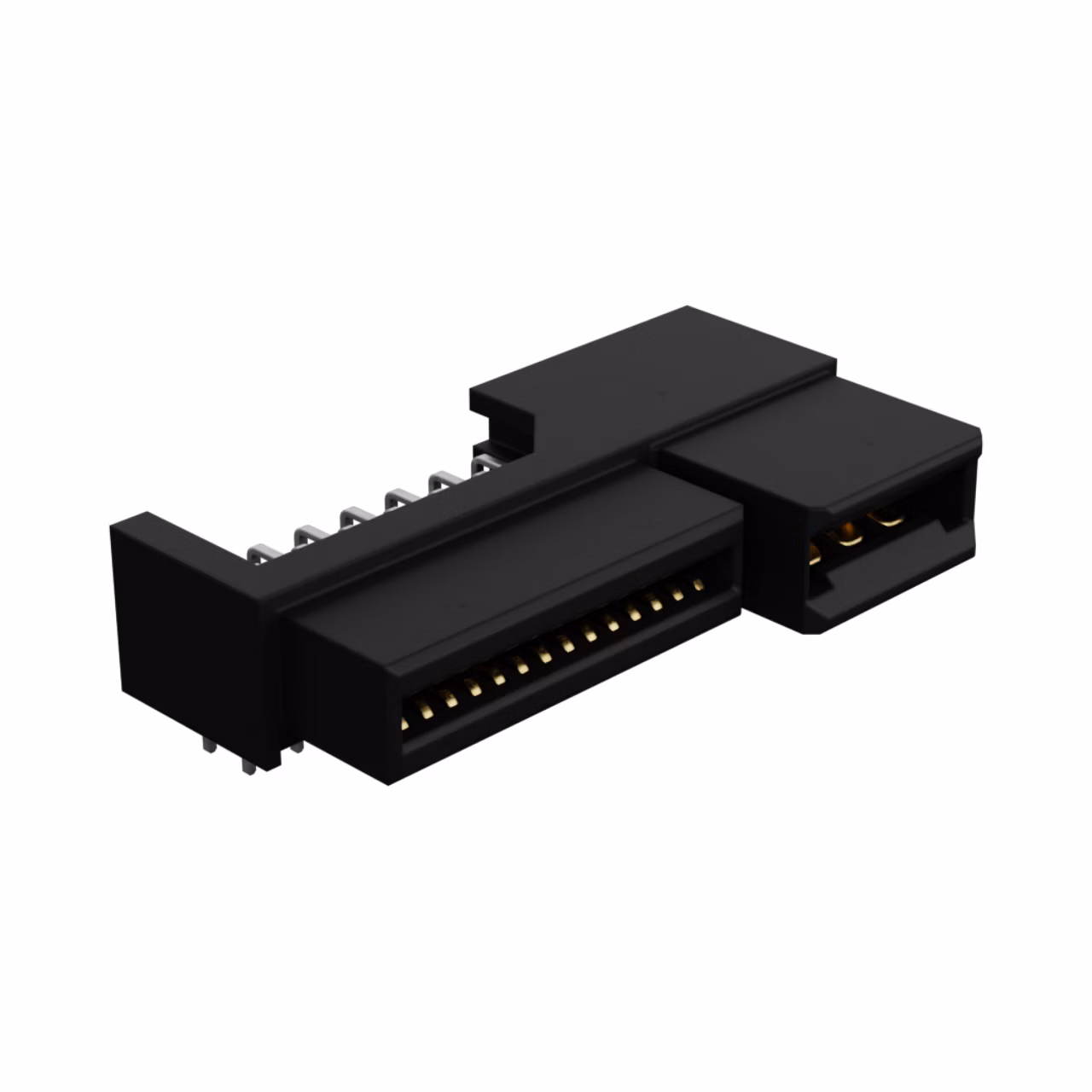 EXTreme LPHPower Receptacle Header, Right-Angle, 2 Power Contacts, 28 Signal Contacts, Select Gold (Au) Plating, for 1.57mm Thick PC Board for sale