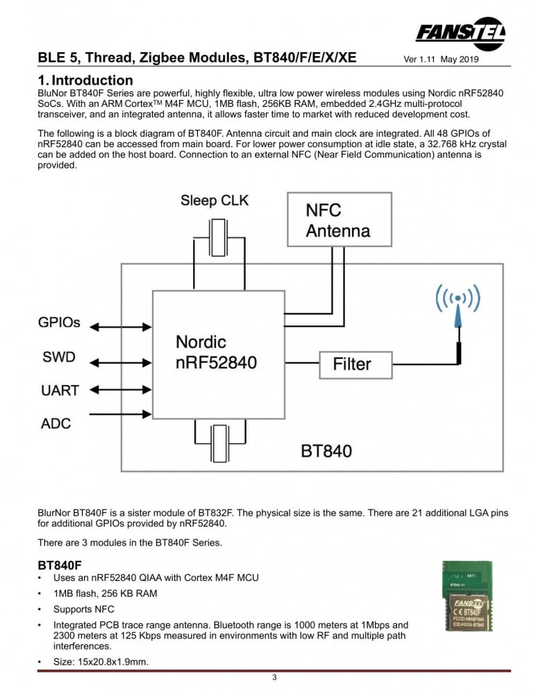 BT840X technical document page 3