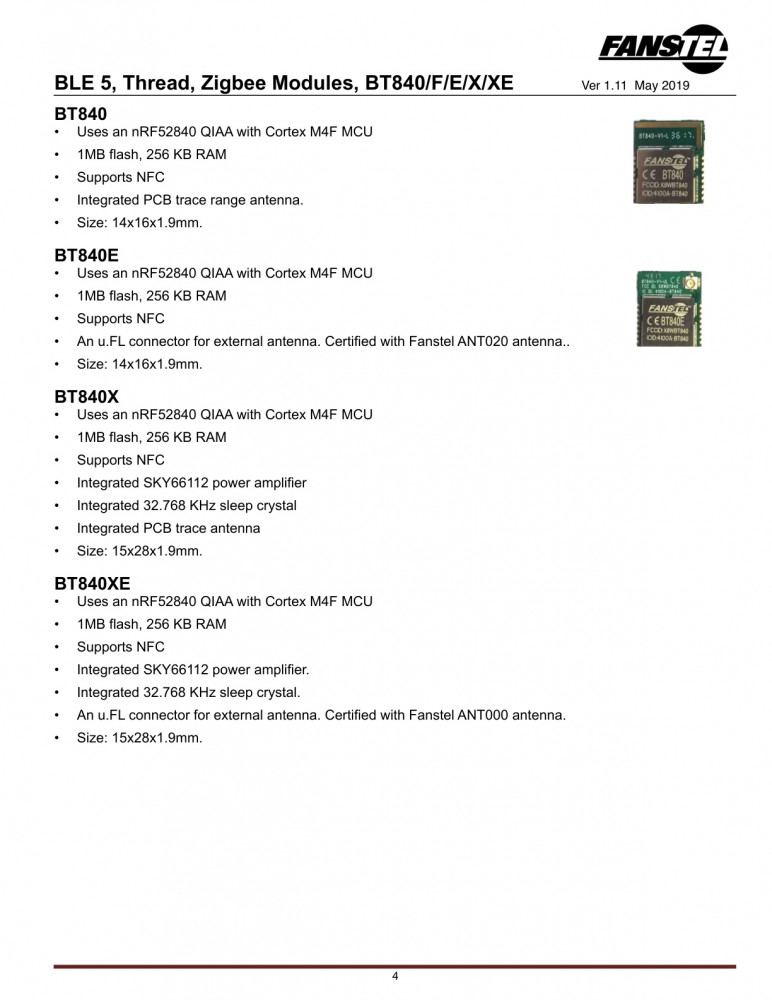 BT840X technical document page 4