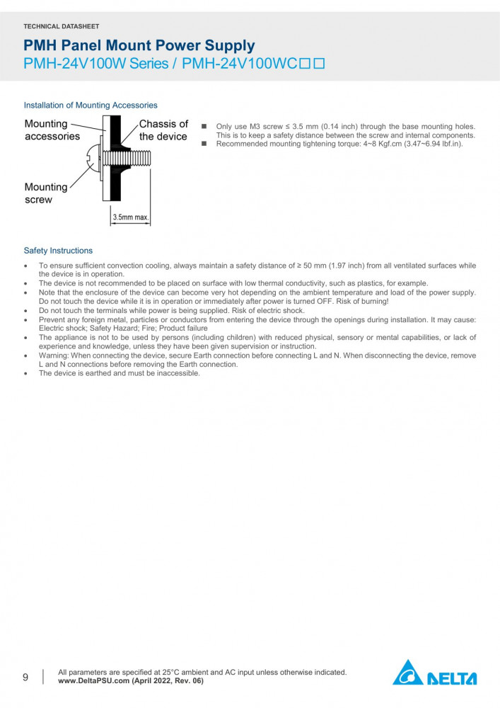 PMH-24V100WCLS datasheet page 9